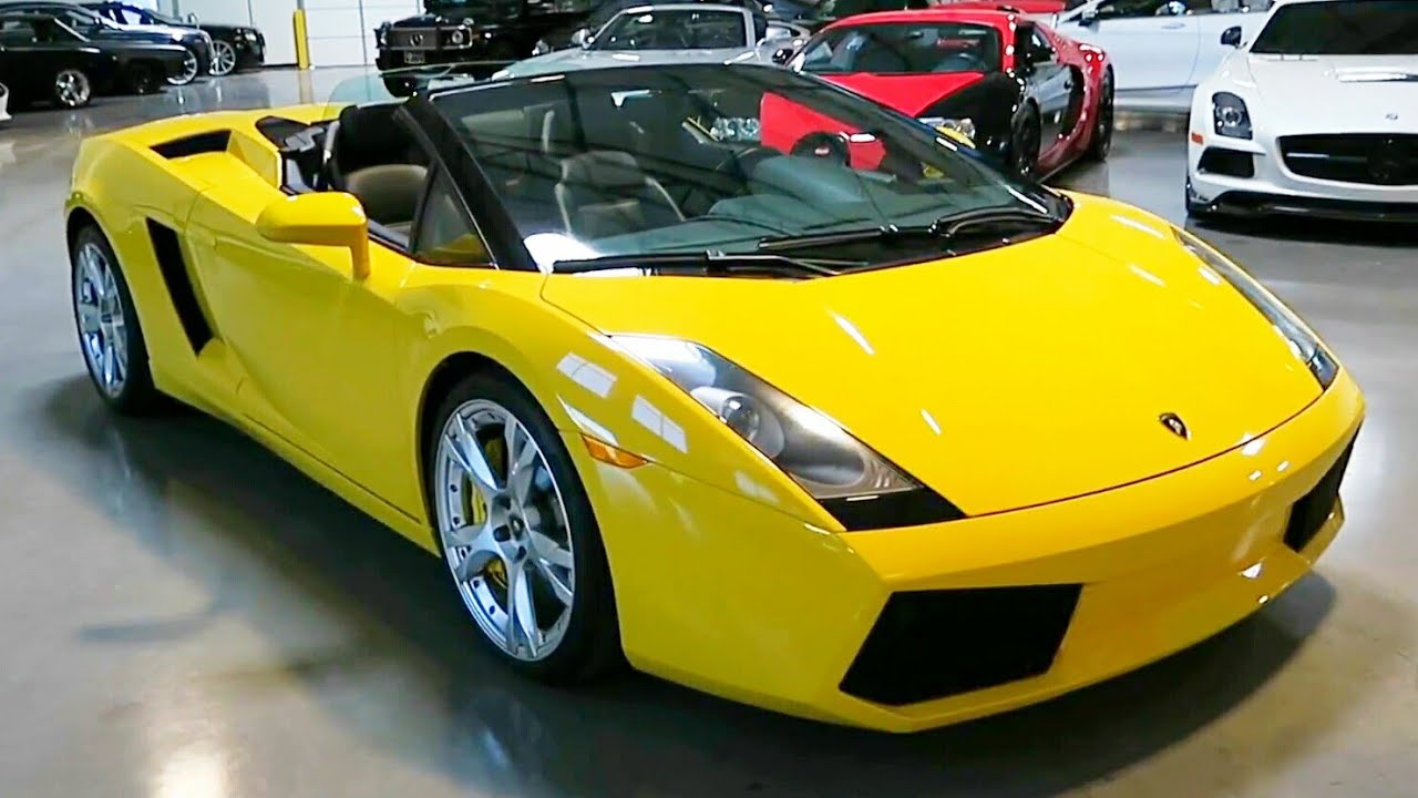 2008 Lamborghini Gallardo Spyder Convertible - Walkaround - YouTube