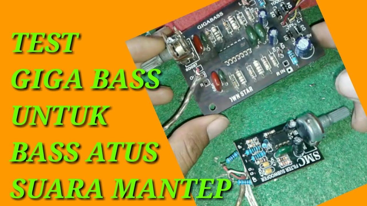 Cara pasang giga bass pada amplifier || bass atus - YouTube