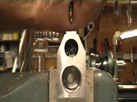 DIY airguns drilling the transfer port yt - YouTube