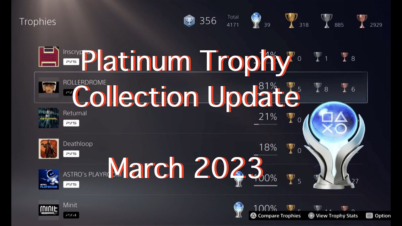 Platinum Trophy Collection - March 2023 Update - YouTube