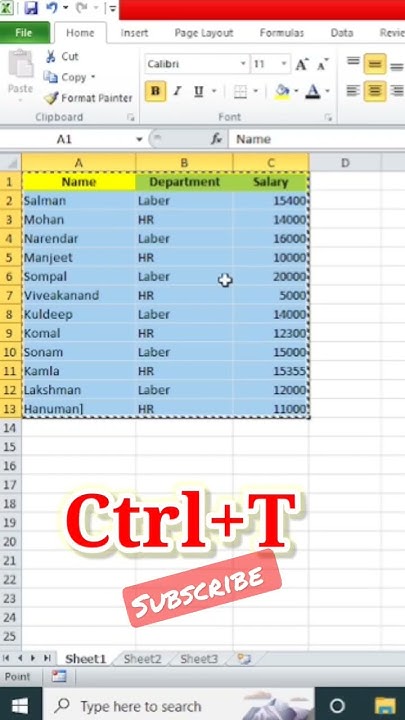 How to apply border in excel #viral #shorts #skcarrier - YouTube