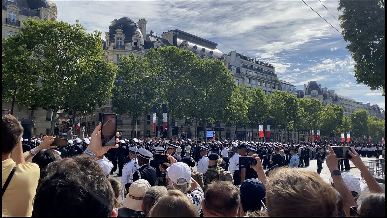 Walking in Paris – Military Parade on France National Day (4K, Stereo ...