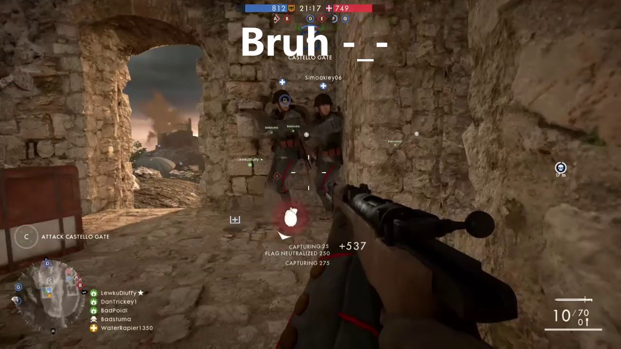 Battlefield 1 conquest... with two guys tea bagging each other - YouTube