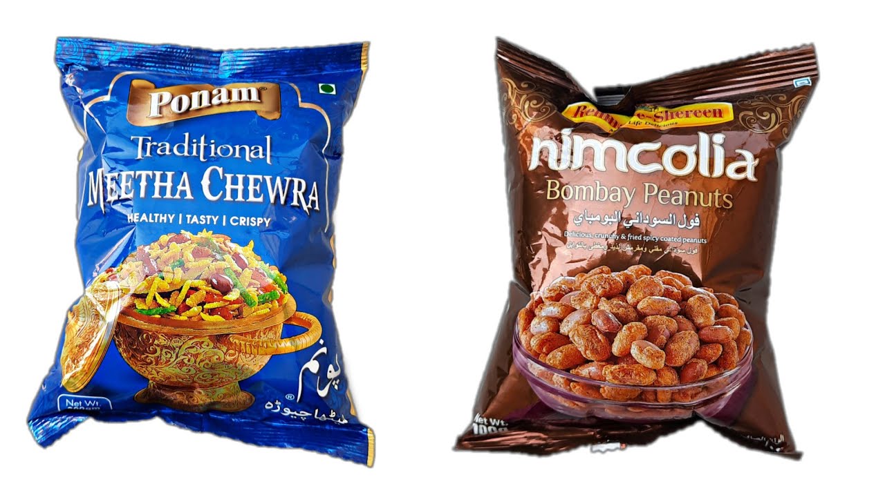 Ponam Traditional Meetha Chewra & Nimcolia Bombay Peanuts Asmr - YouTube