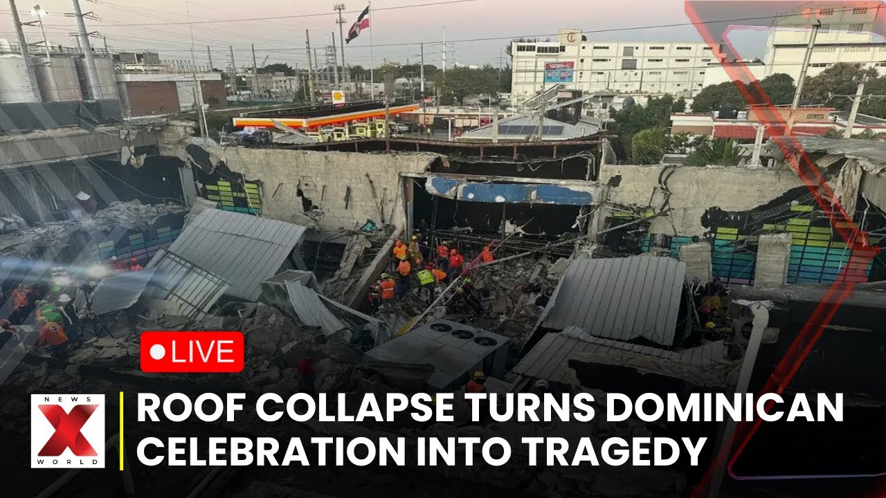 Roof Collapse at Dominican Nightclub Live | 113 Dead, 150+ Injured in ...