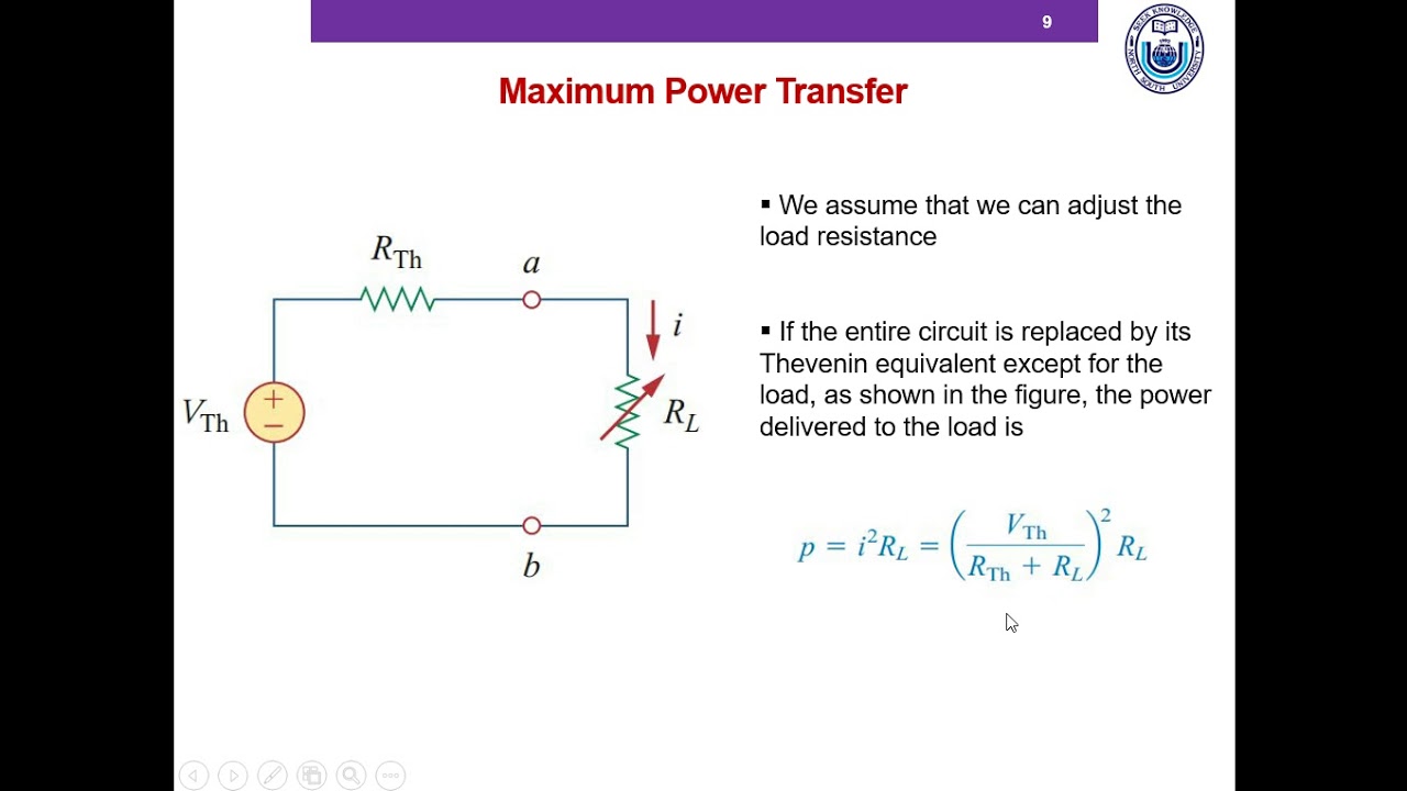 Norton’s Theorem | Maximum Power Transfer Theorem - YouTube