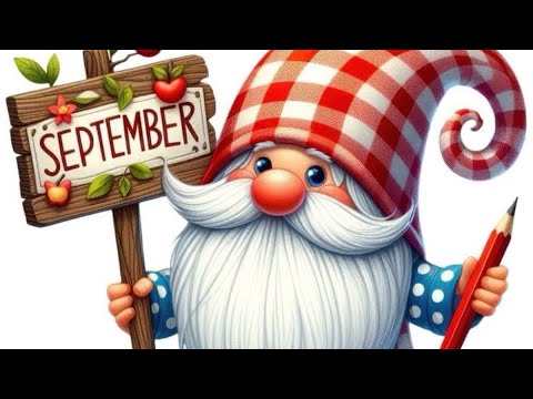 September Gnomes challenge #countedcrossstitch #roadtrips - YouTube