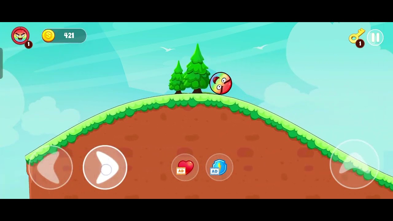Rainbow ball gameplay 😀 nice game 👍👍😁 must try ........ 💕💕💖 name of ...