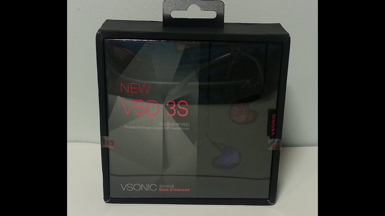VSONIC VSD3S 2.0 or 2016 Version Unboxing - YouTube