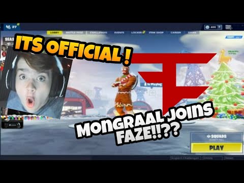 MONGRAAL JOINS *FAZE* FORTNITE Clan - YouTube