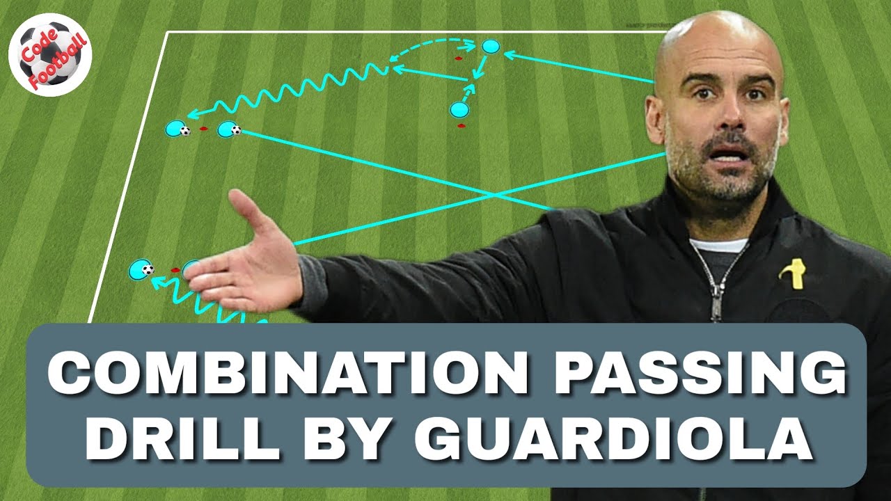 Combination passing exercise by Pep Guardiola! - YouTube