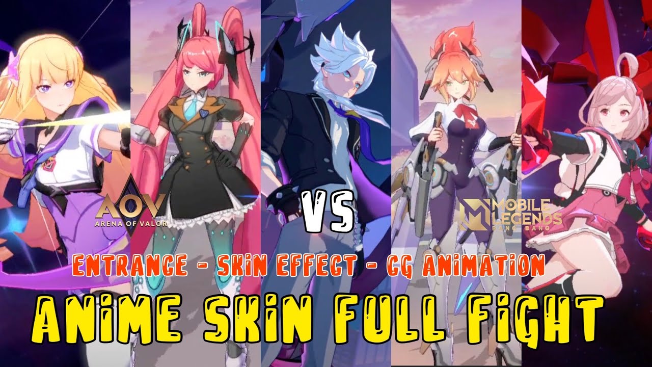 THE ASPIRANTS VS DIMENSION BREAKER ANIME SKIN MOBILE LEGEDNS VS ARENA ...