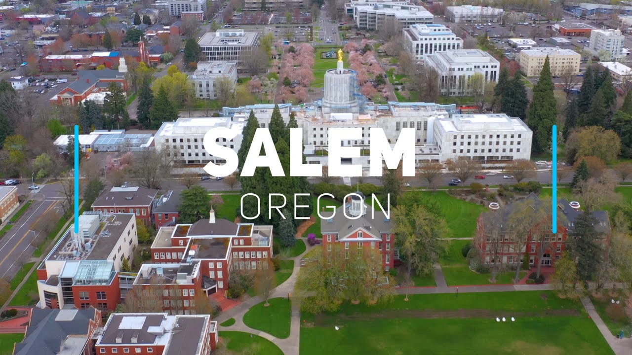 Salem, Capital city of Oregon | 4K drone video - YouTube