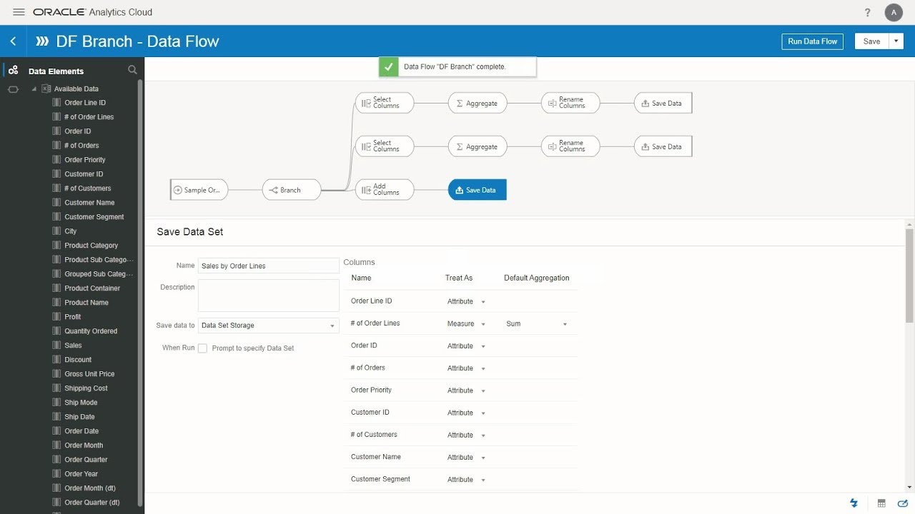 Using Branching Node in Oracle DV Data Flows - YouTube