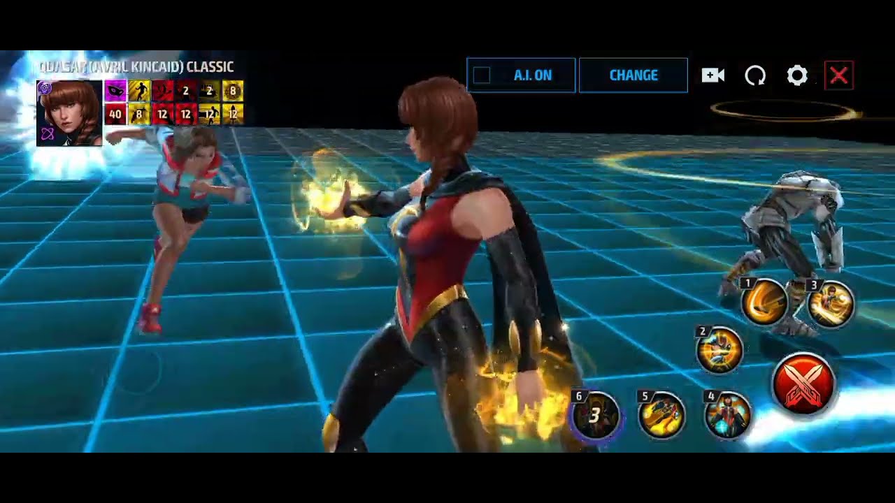 Quasar (Avril Kincaid) in Classic suit skills preview | Marvel Future ...