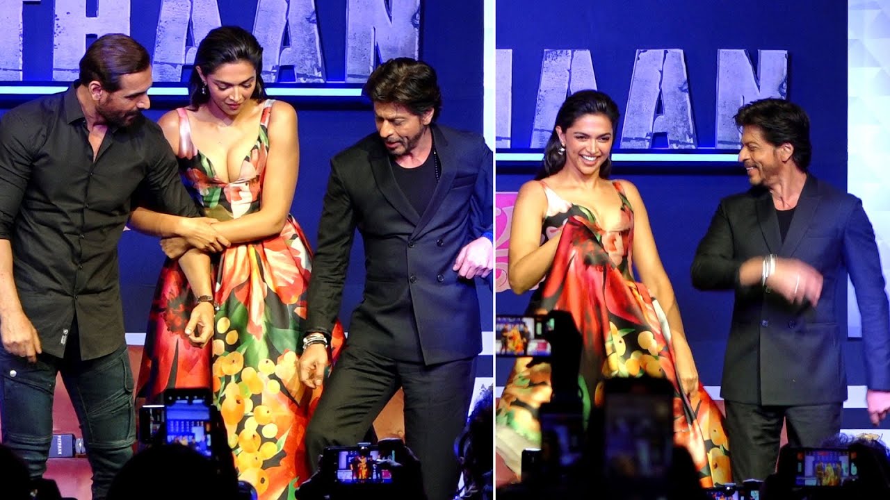 Shah Rukh Khan and Deepika Padukone Dance @ Pathaan Movie Success Meet ...