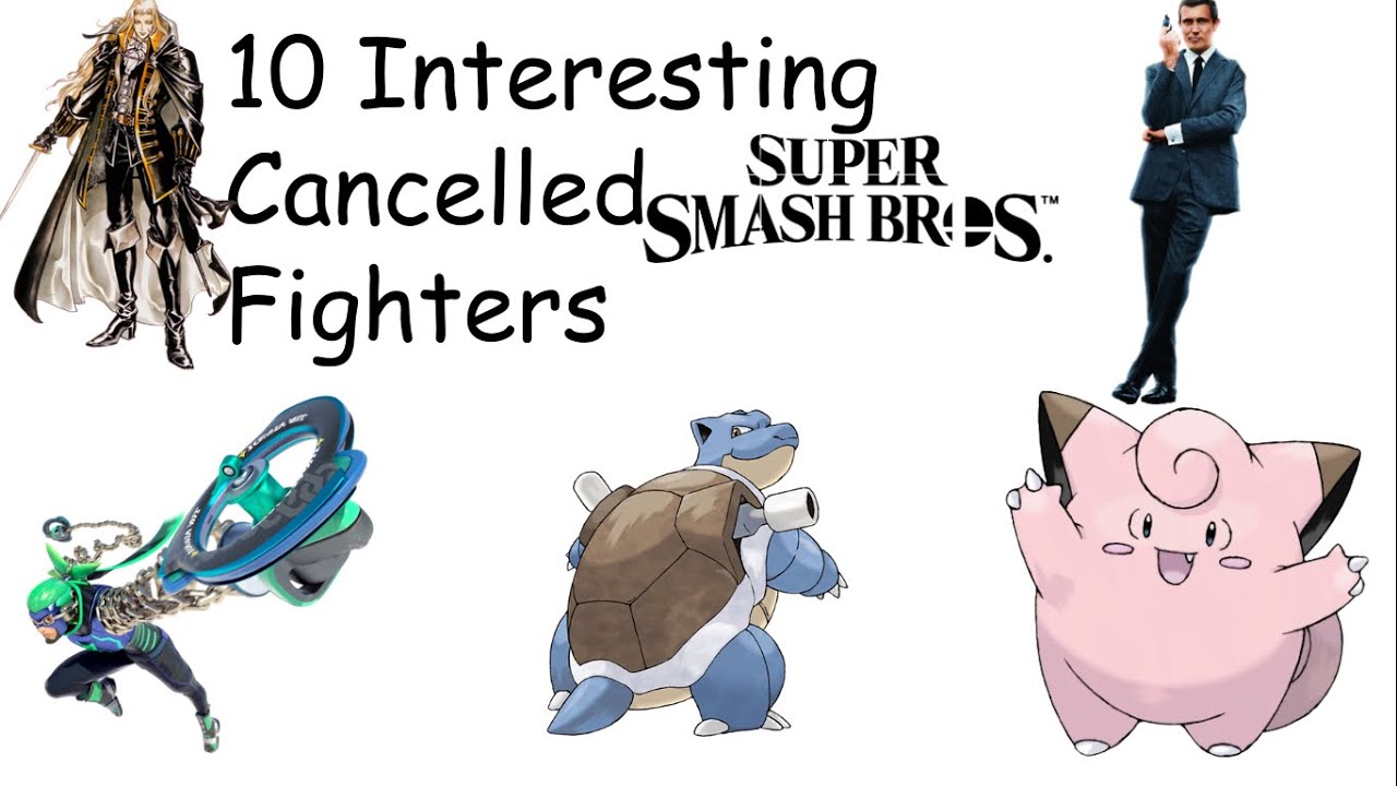Top 10 Interesting Cancelled Super Smash Bros Fighters - YouTube