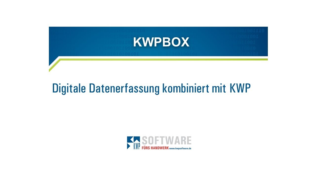 Digitale Datenerfassung kombiniert mit KWP - Digitale Dokumentation ...