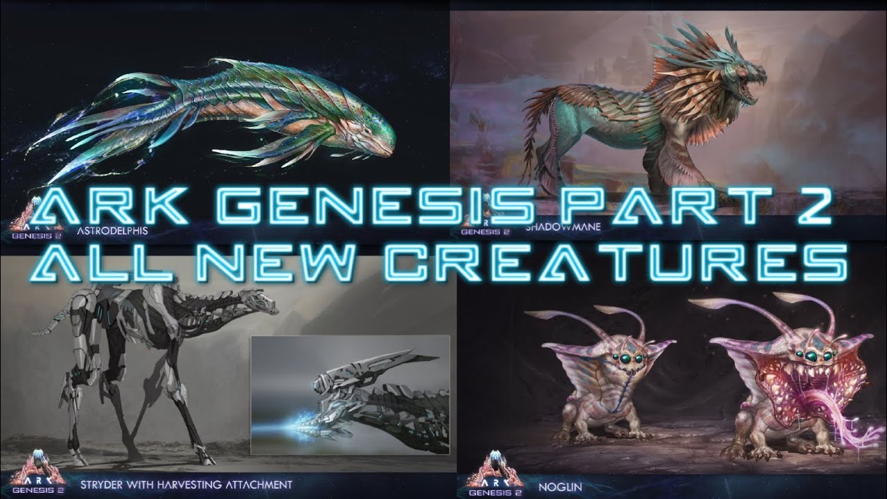 ARK Genesis Part 2 - All new creatures - YouTube