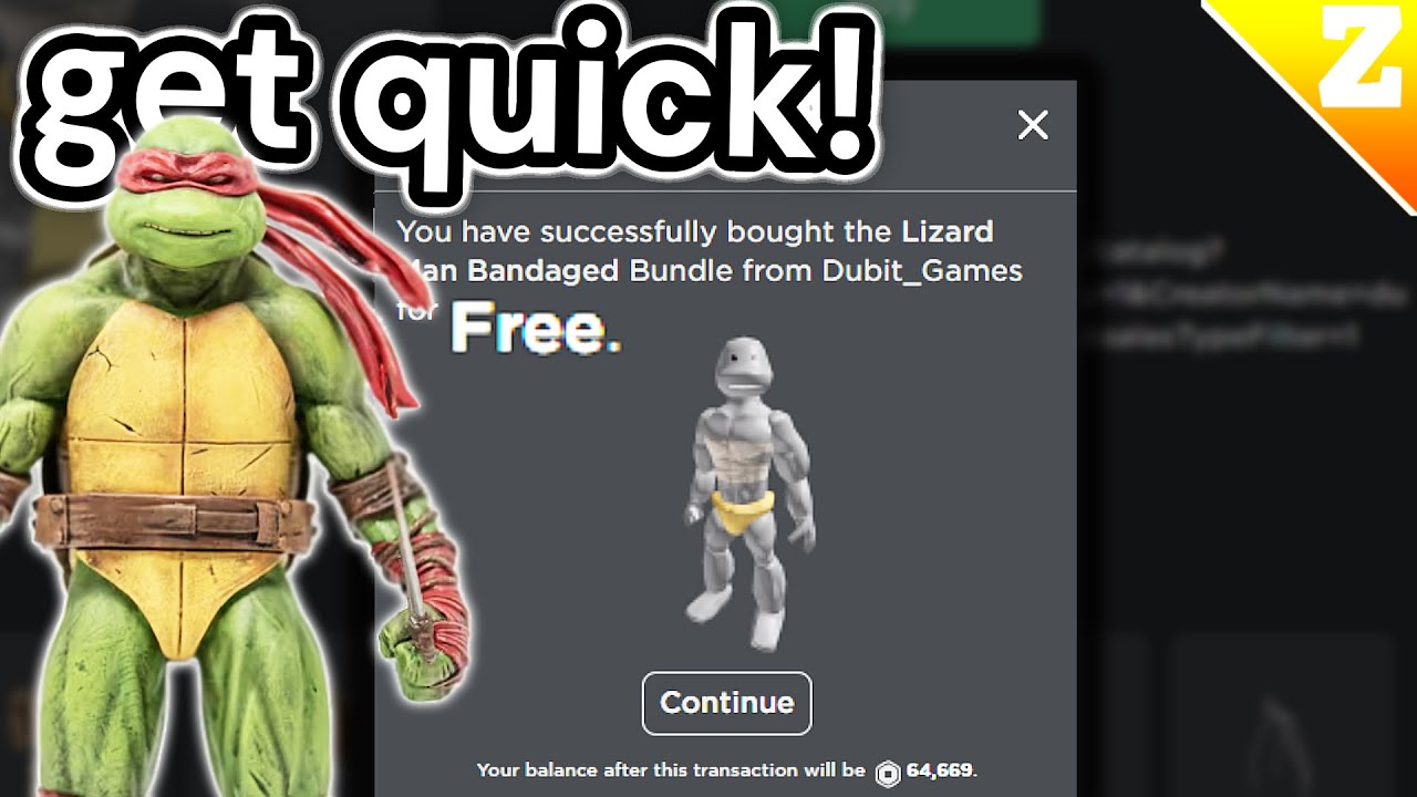 How To GET The NEW FREE NINJA TURTLE BUNDLE in Roblox! QUICK! - YouTube