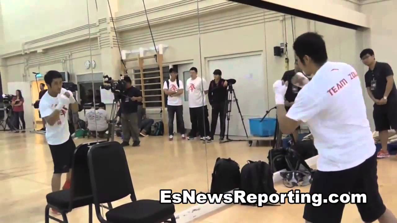zou shiming boxing star from china EsNews - YouTube