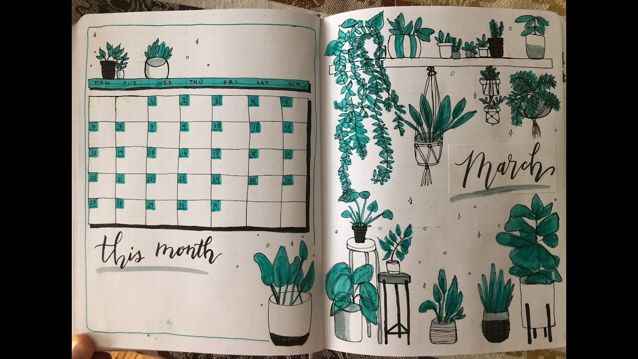 PLAN WITH ME | March 2023 Bullet Journal Setup | ft. AmandaRachLee ...