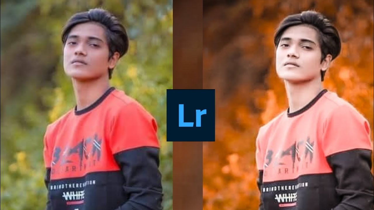 oreng and red tone effect Lightroom photo editing tutorial. - YouTube