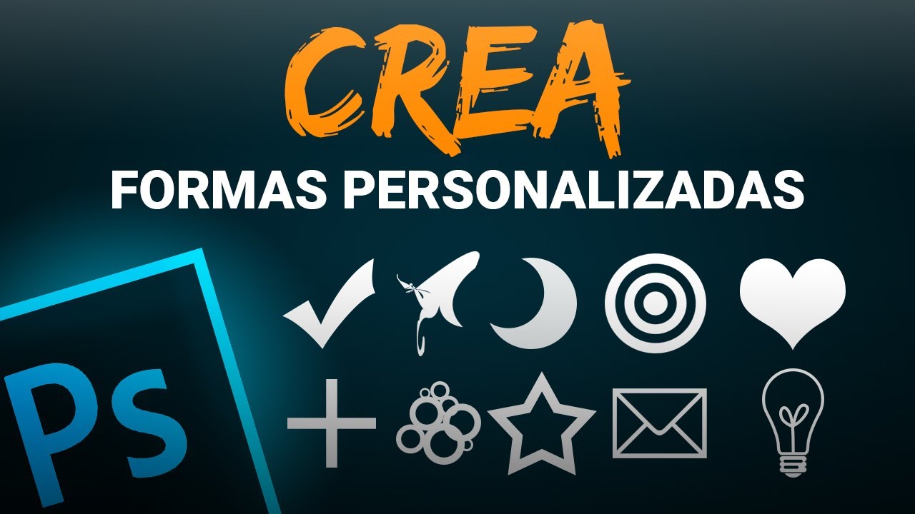 🔥como hacer FORMAS PERSONALIZADAS en PHOTOSHOP // como hacer formas en ...