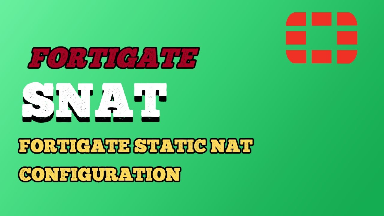 Fortigate Static NAT Configuration - YouTube