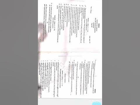 3rd sem chemistry question paper Kakatiya University - YouTube
