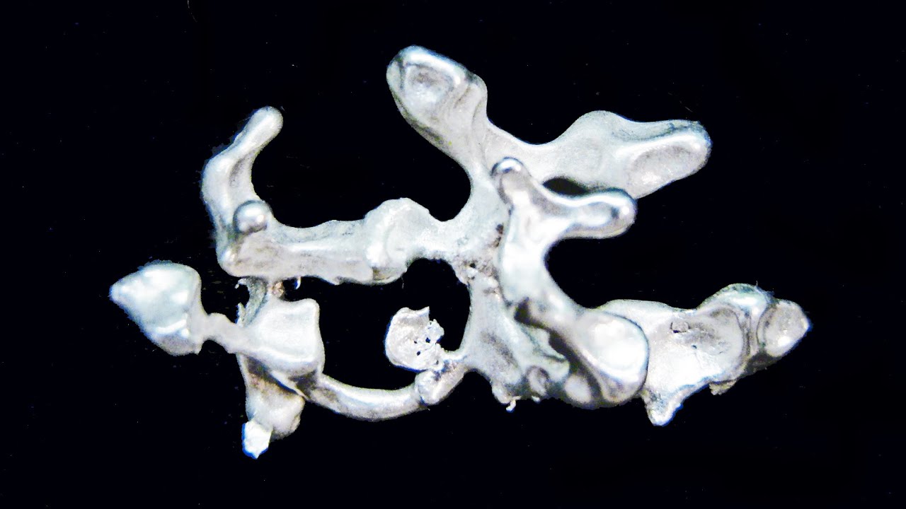 Casting Organic Silver Shapes - YouTube