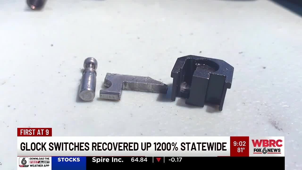 Glock switches recovered up 1,200% statewide - YouTube