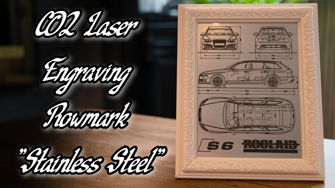 CO2 laser engraving - Rowmark engarving plate - CNC laser engraving and ...