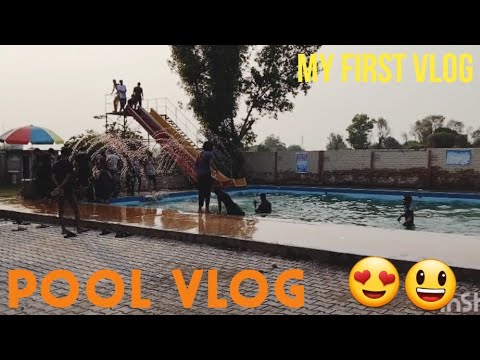 My first Vlog || Pool vlog - YouTube