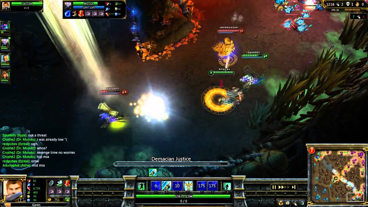 Garen MEGA ultimate!!! League of Legends - YouTube