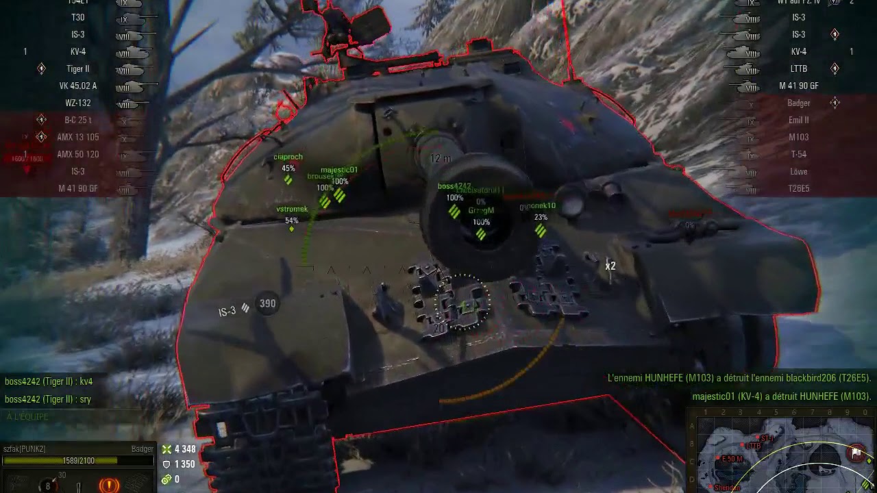 World of Tank - TD - FV217 BADGER - mannerheim line - YouTube