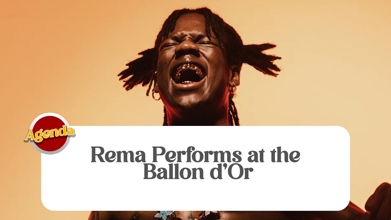 Rema Performs at the Ballon d'Or - YouTube