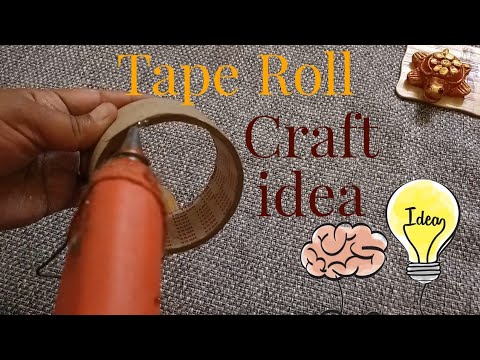 DIY Empty tape roll craft | Cello tape roll reuse | recycle idea ...
