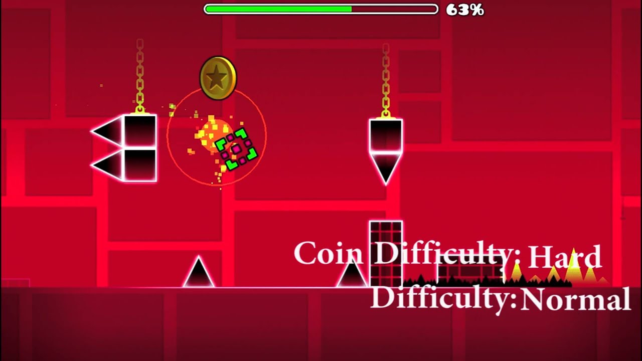 Dry out all 3 coins - geometry dash - YouTube