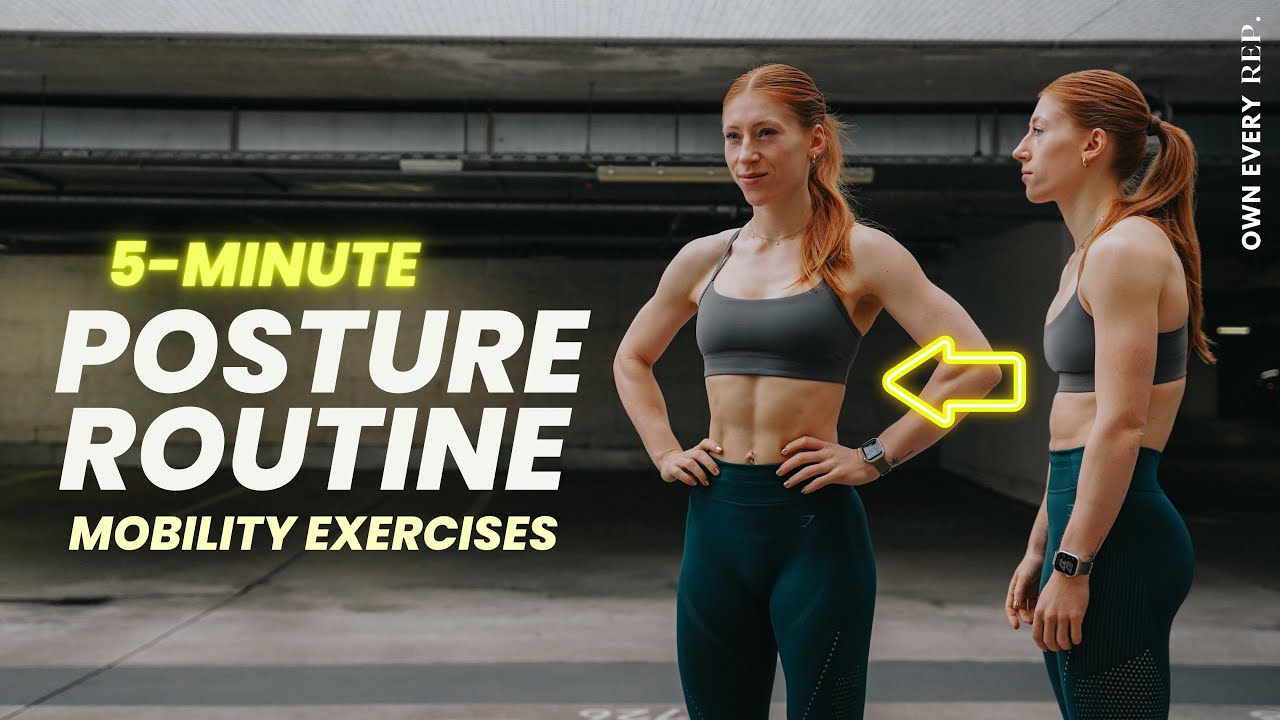 5 Min. Posture Workout | DAILY MOBILITY ROUTINE | Fix Rounded Shoulders ...