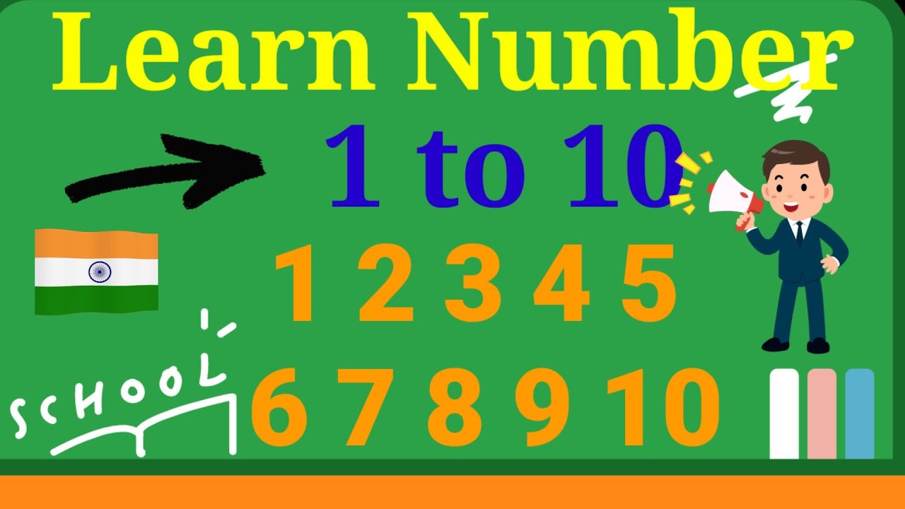 Learn 1 to 10 number,,one to ten number 12345678910 one two three four ...