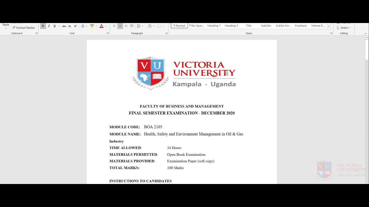 How to do your examinations on Victoria University's #VClass online ...