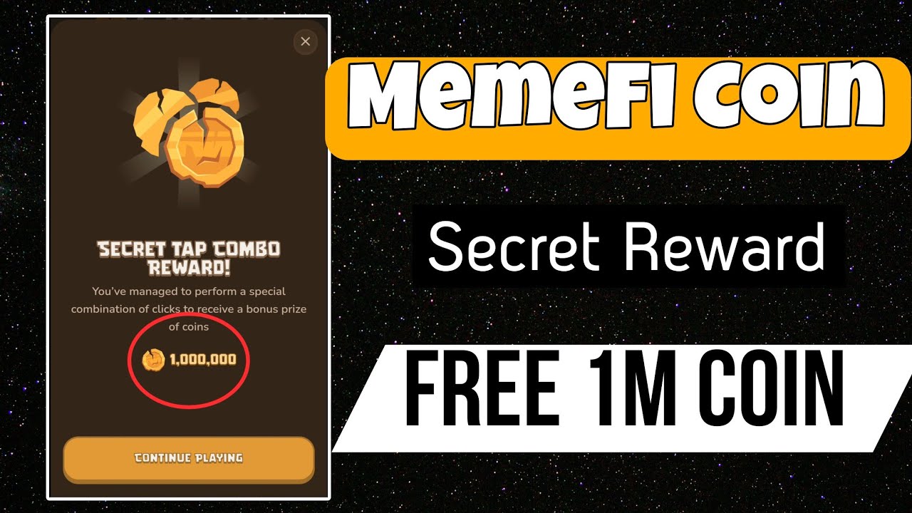 1M Coin Free 😱 MemeFi Coin Secret Reward For All User - YouTube