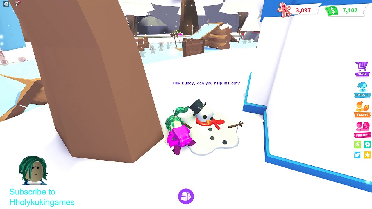 Built 5 Snowmen in Adopt Me - YouTube