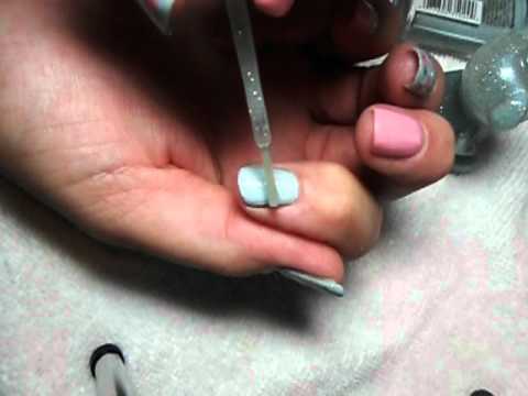 Plicatured fingernails with old fashioned vintage roses nail art.AVI ...