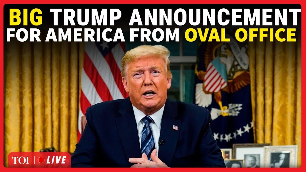 Trump Makes Big Announcement For America; Dramatic Scenes At Oval ...