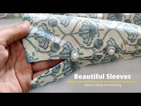 👌Most Trendy & Easy Sleeves design with Loops and Pearls / Sleeve ...