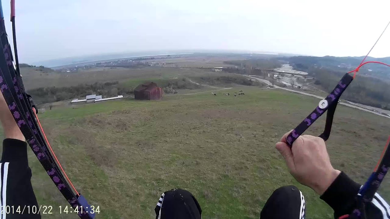 Paraglider fly training zbor cu parapanta zona Slavitesti - YouTube