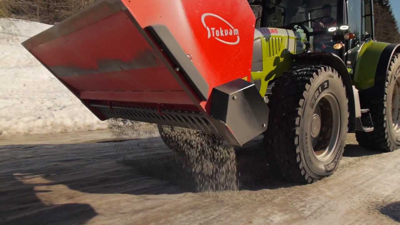 Tokvam SMA 1600 Self loading sand spreader | Selvlastende sandspreder ...