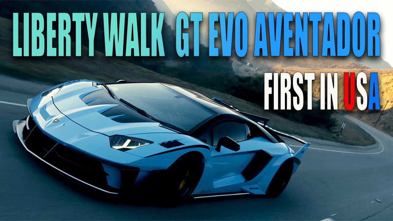FIRST GT EVO Liberty Walk Aventador in US | 2021 - YouTube